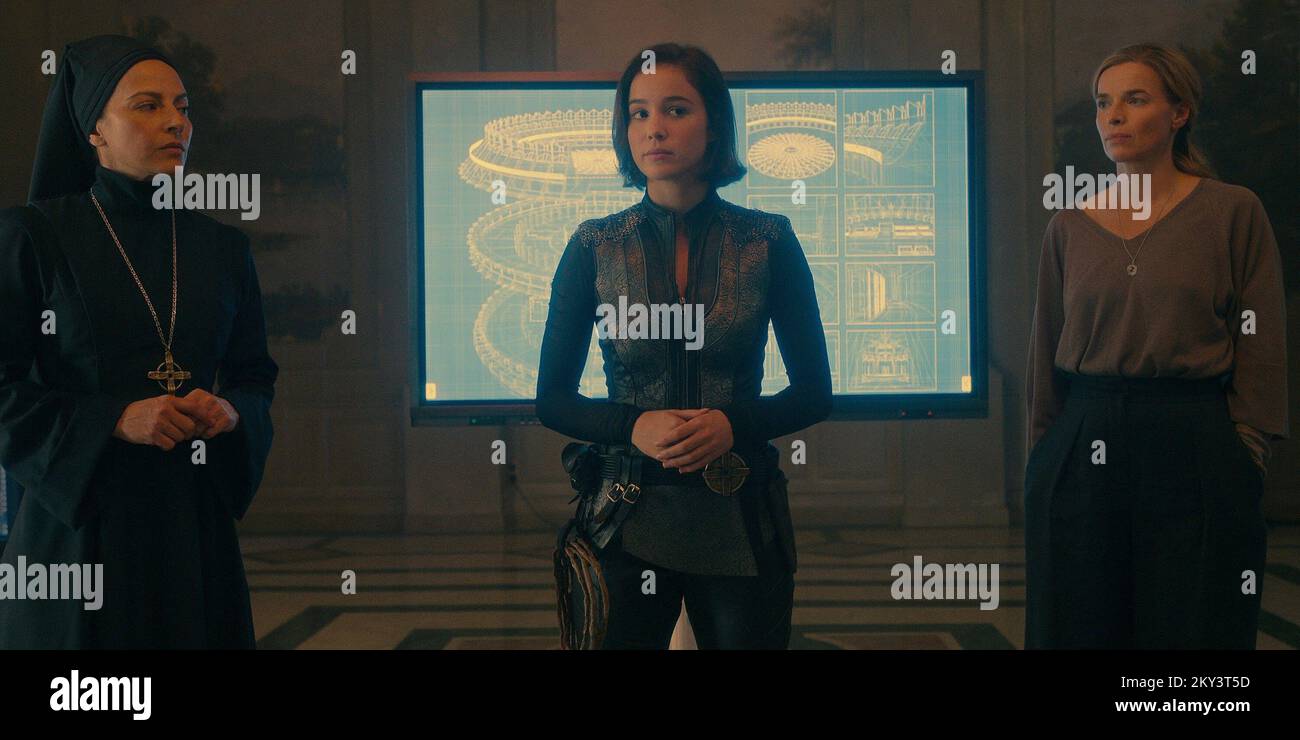 WARRIOR NUN, from left: Sylvia De Fanti, Alba Baptista, Thekla Reuten ...