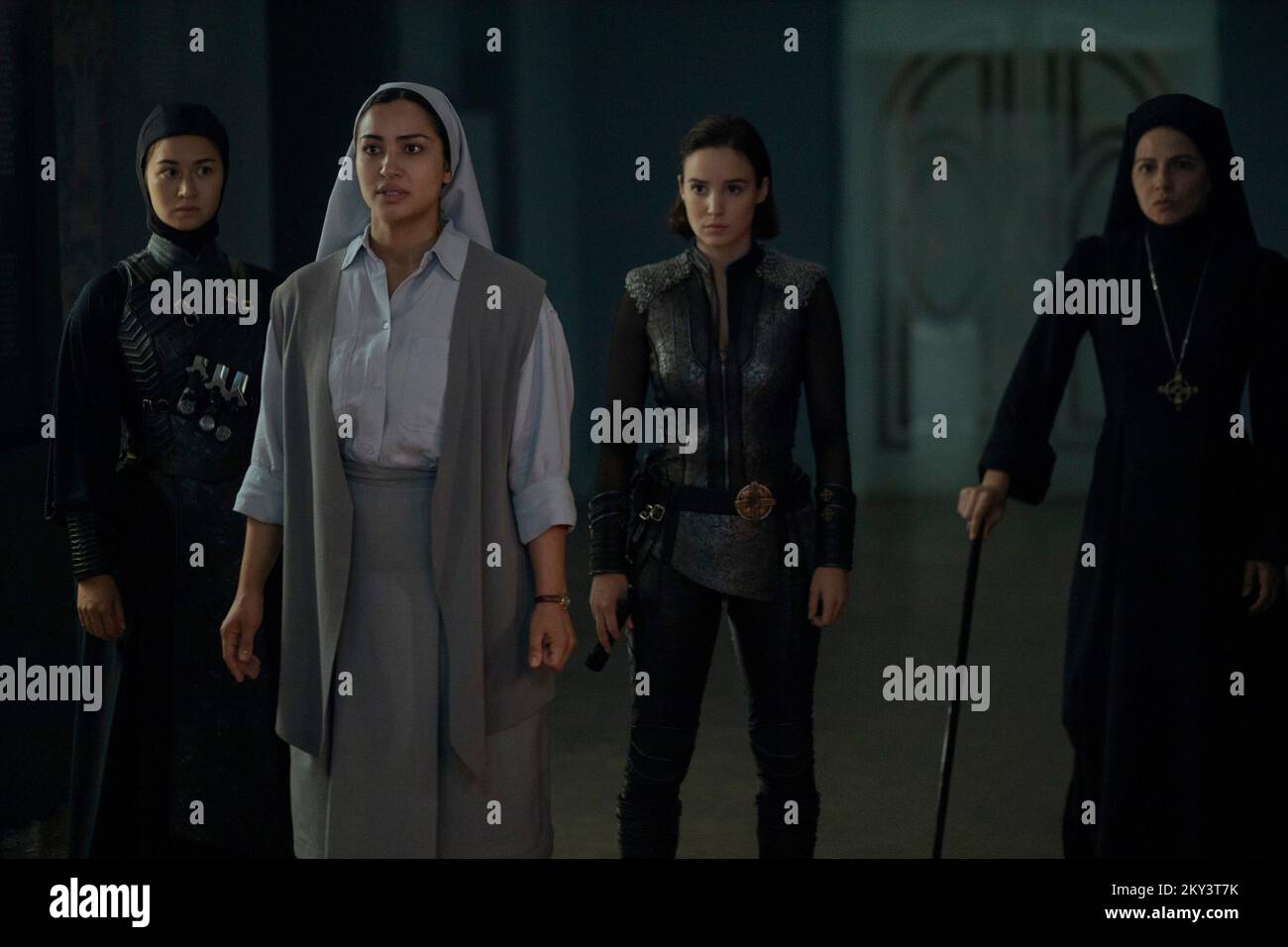 WARRIOR NUN, from left: Kristina Tonteri-Young, Meena Rayann, Alba ...