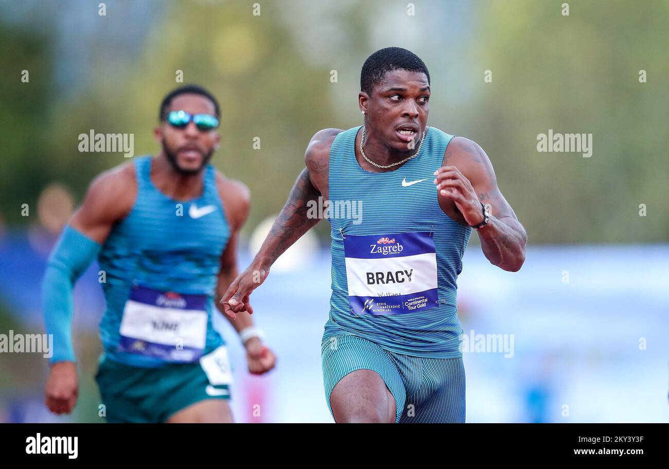 ZAGREB, CROATIA - SEPTEMBER 11: Marvin Bracy of USA competes in Men's ...