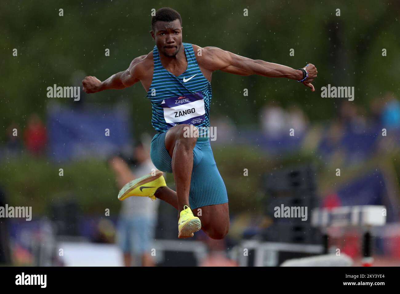 ZAGREB, CROATIA - SEPTEMBER 11: Hugues Fabrice Zango of Burkina Faso ...