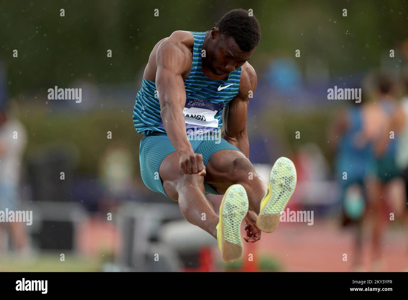 ZAGREB, CROATIA - SEPTEMBER 11: Hugues Fabrice Zango of Burkina Faso ...