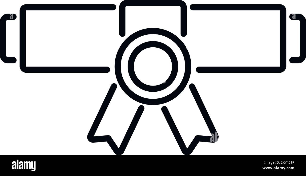 College diploma icon outline vector. Campus university. Book internet ...