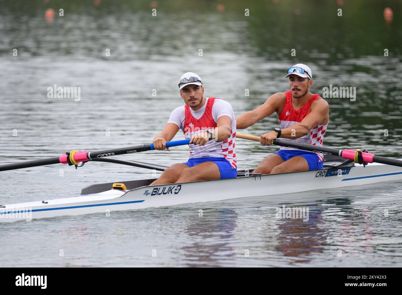 Croatian rowers Patrik Loncaric and Anton Loncaric during Media day at ...