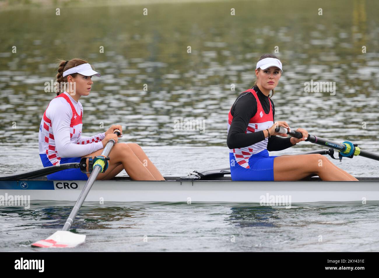 Croatian rowers Ivana and Josipa Jurkovic during Media day at Jarun ...