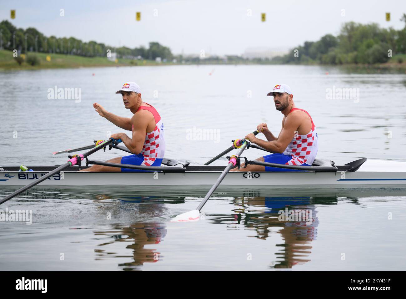 Croatian rowers Martin and Valent Sinkovic during Media day at Jarun ...