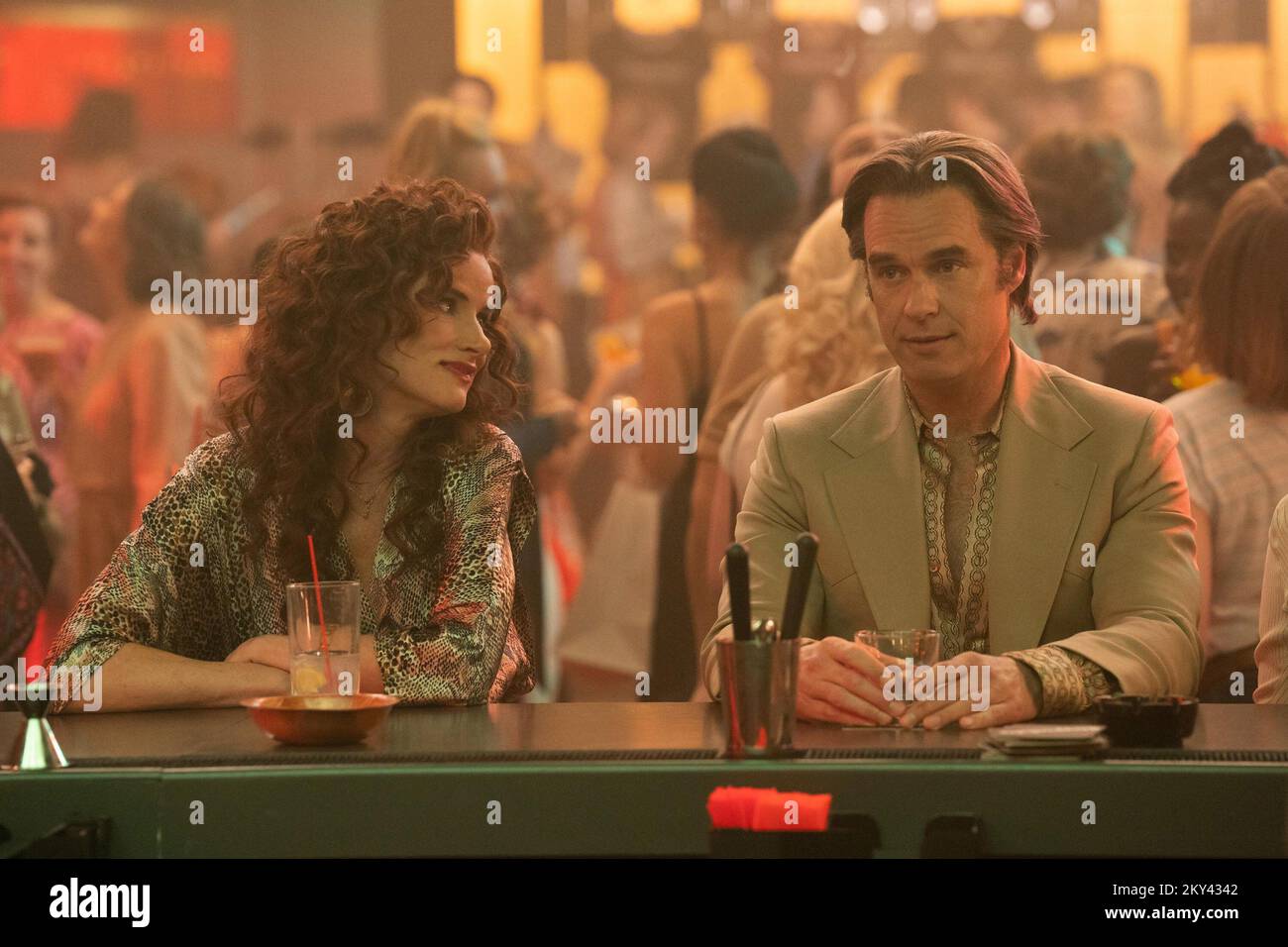 WELCOME TO CHIPPENDALES, from left: Juliette Lewis as Denise, Murray ...