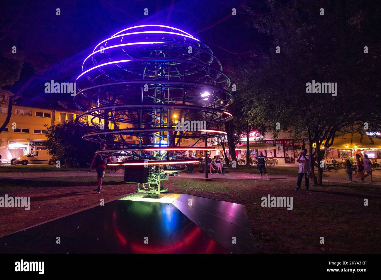 Opening of "Visualia" light festival in Pula, Croatia on 15. September ...