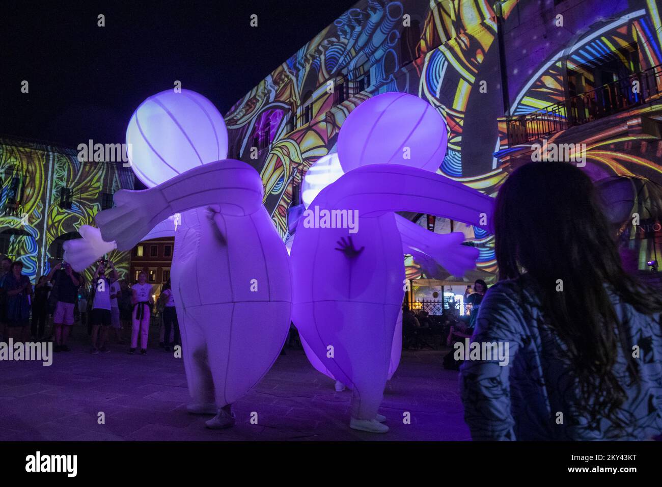Opening of "Visualia" light festival in Pula, Croatia on 15. September ...