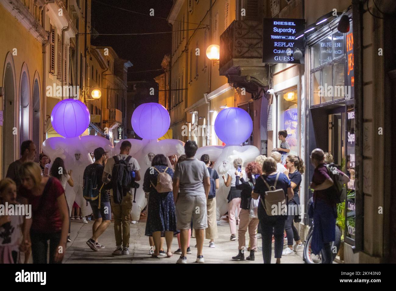 Opening of "Visualia" light festival in Pula, Croatia on 15. September ...