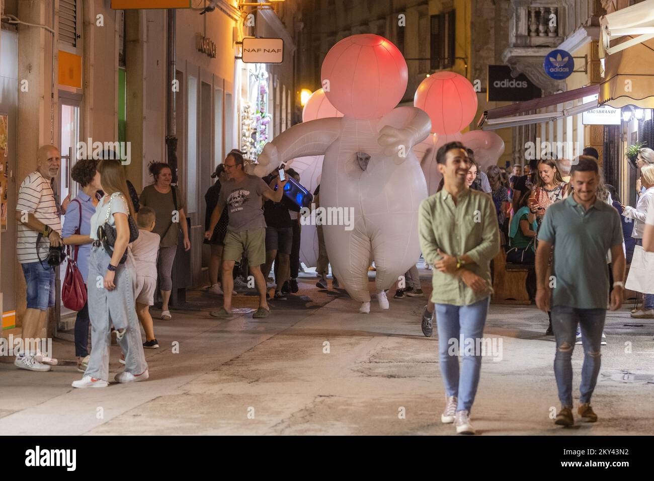 Opening of "Visualia" light festival in Pula, Croatia on 15. September ...