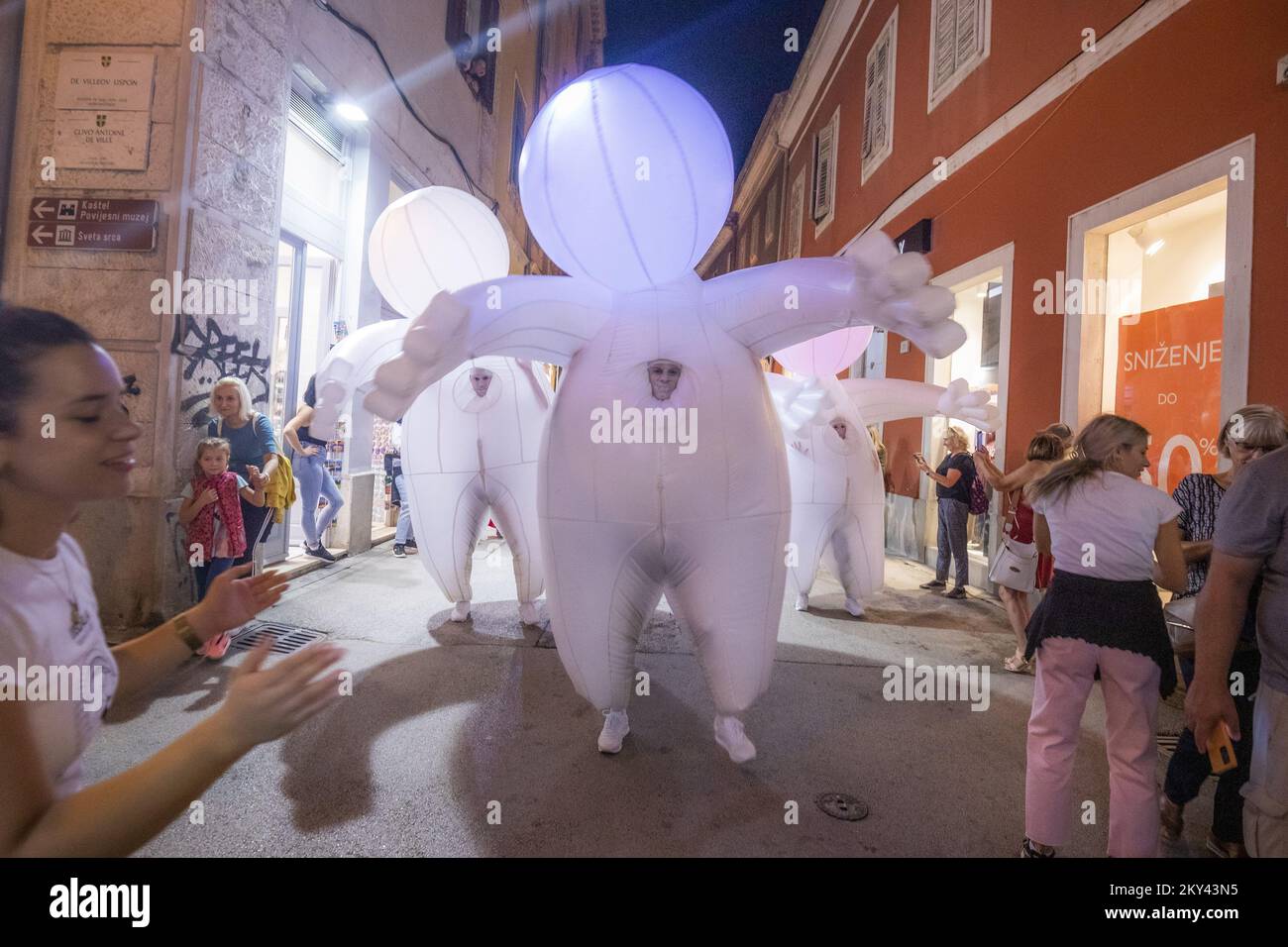 Opening of "Visualia" light festival in Pula, Croatia on 15. September ...