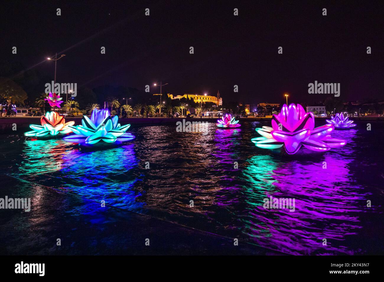 Opening of "Visualia" light festival in Pula, Croatia on 15. September ...