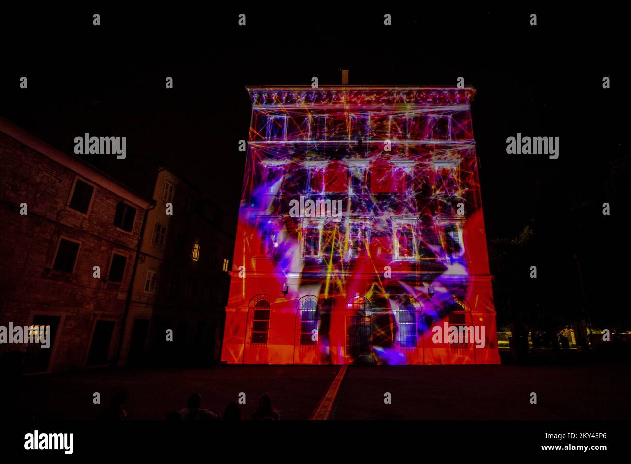 Opening of "Visualia" light festival in Pula, Croatia on 15. September ...