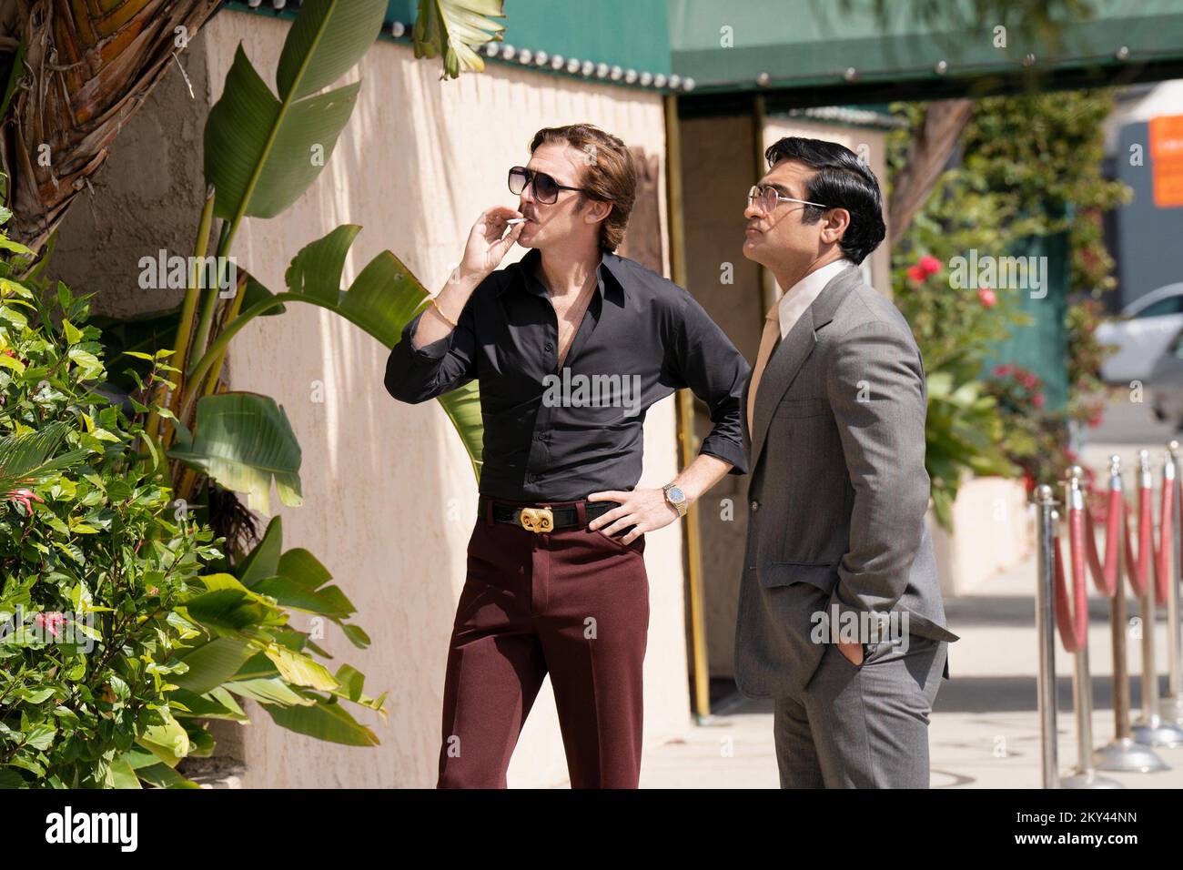 WELCOME TO CHIPPENDALES, from left: Dan Stevens as Paul Snider, Kumail ...