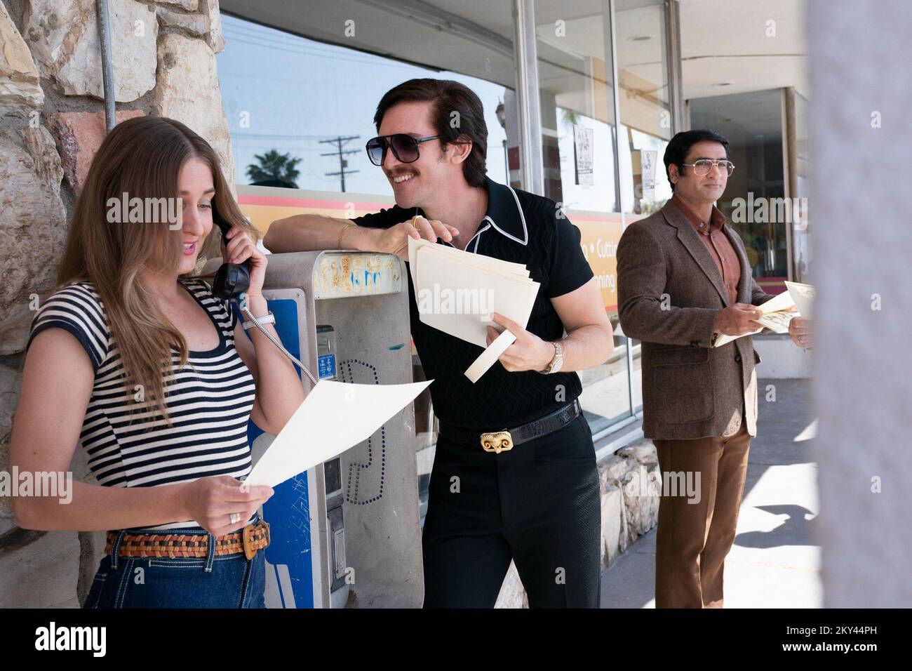 WELCOME TO CHIPPENDALES, Dan Stevens as Paul Snider (center), Kumail ...