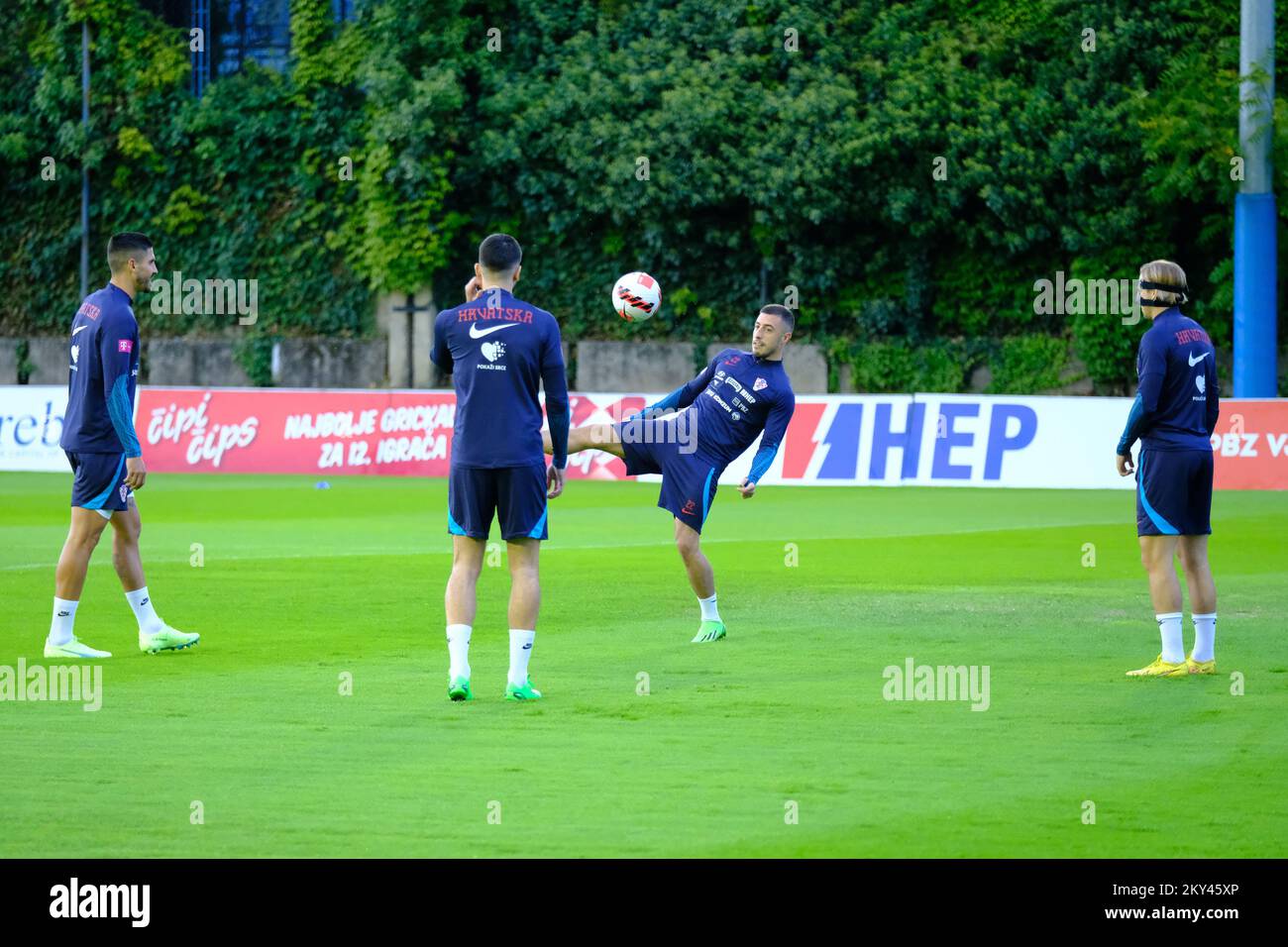 Josip Juranovic of Croatia during a training session at Hitrec-Kacian ...