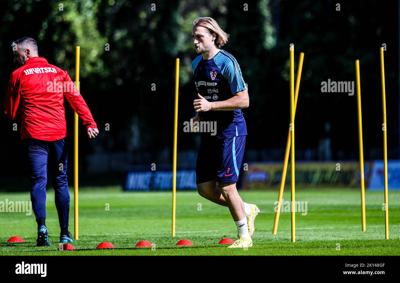 Picture taken on Semptember 23 in Zagreb, Croatia shows Lovro Majer ...