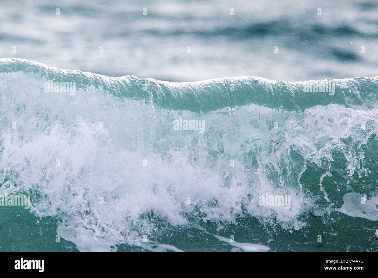 1,5 meter waves are seen during strong winds at Beach Marlera in ...
