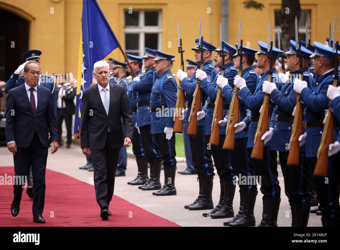 Bulgarian Defense Minister Dimitr Stoyan arrived on an official visit ...