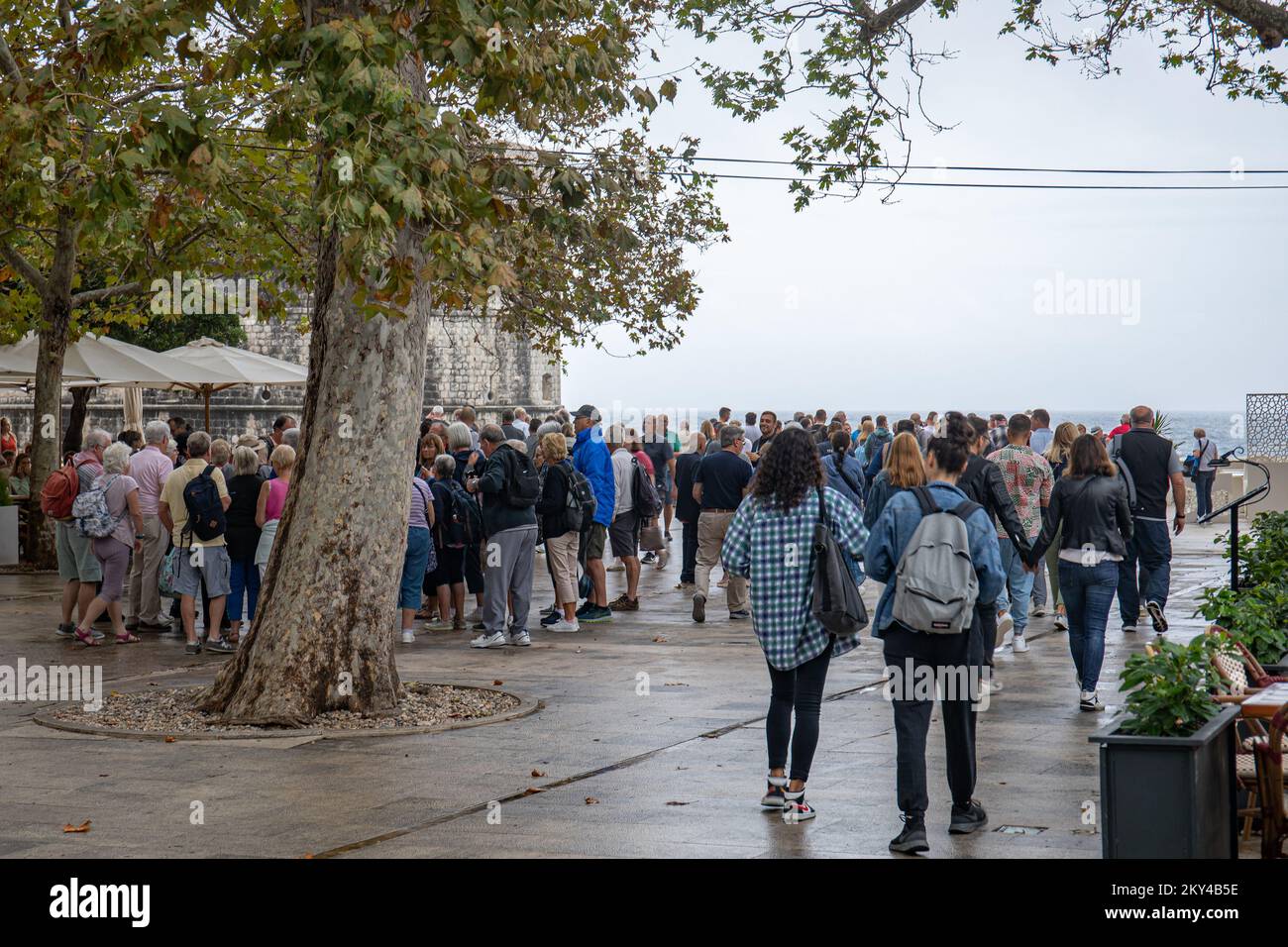 Tourists can be seen visiting the sights in the old town despite the ...