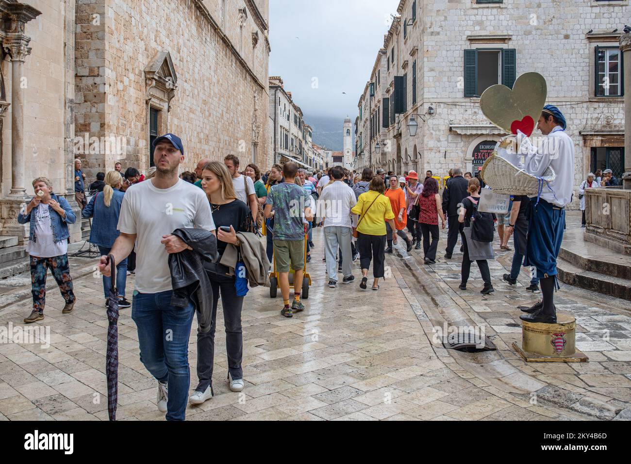 Tourists can be seen visiting the sights in the old town despite the ...