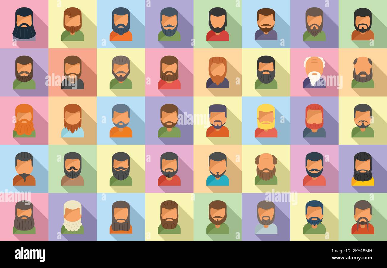 Face elderly man hairstyle Stock Vector Images - Alamy