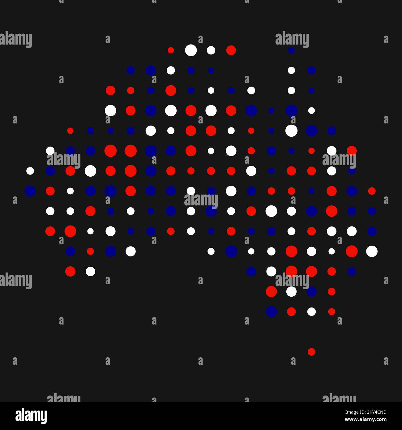 Australia Silhouette Pixelated generative pattern illustration Stock ...