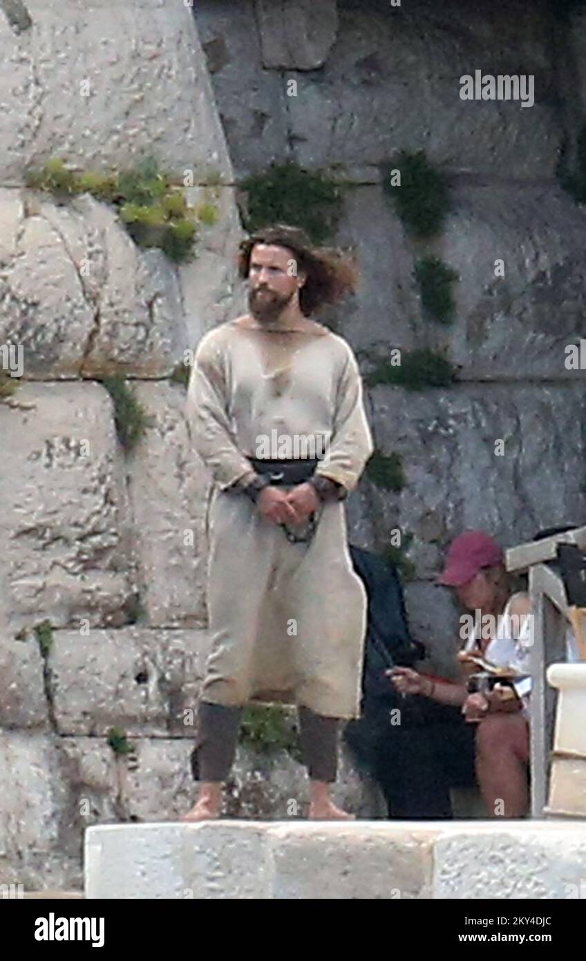 Actor Leo Suter is seen during filming of the third season of Vikings ...