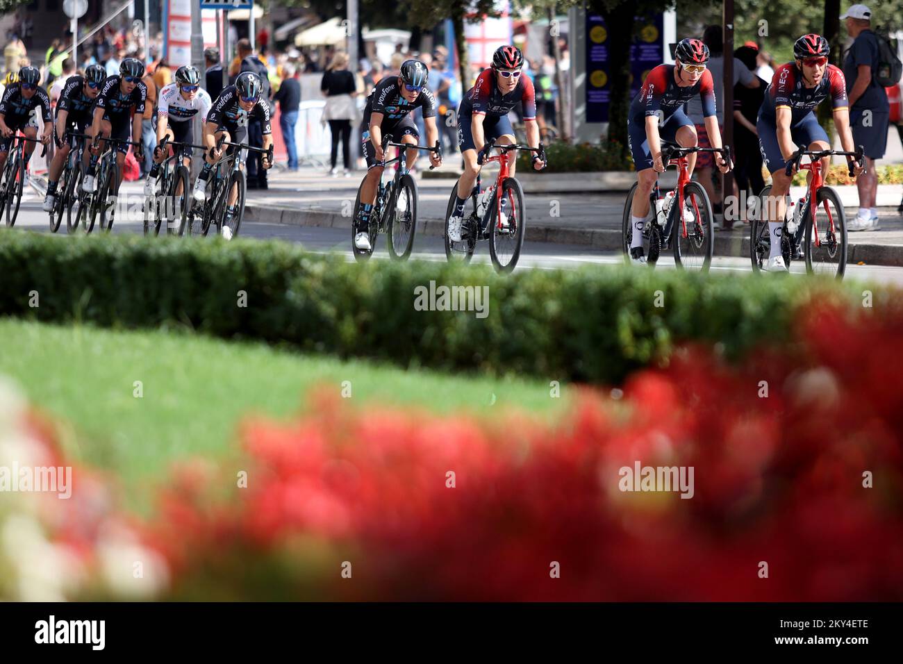 Opatija, CROATIA - OCTOBER 01: Team Ineos Grenadiers during the 7th CRO ...