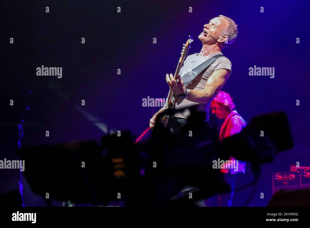 The English musician Sting performed in the Zetra hall in Sarajevo ...