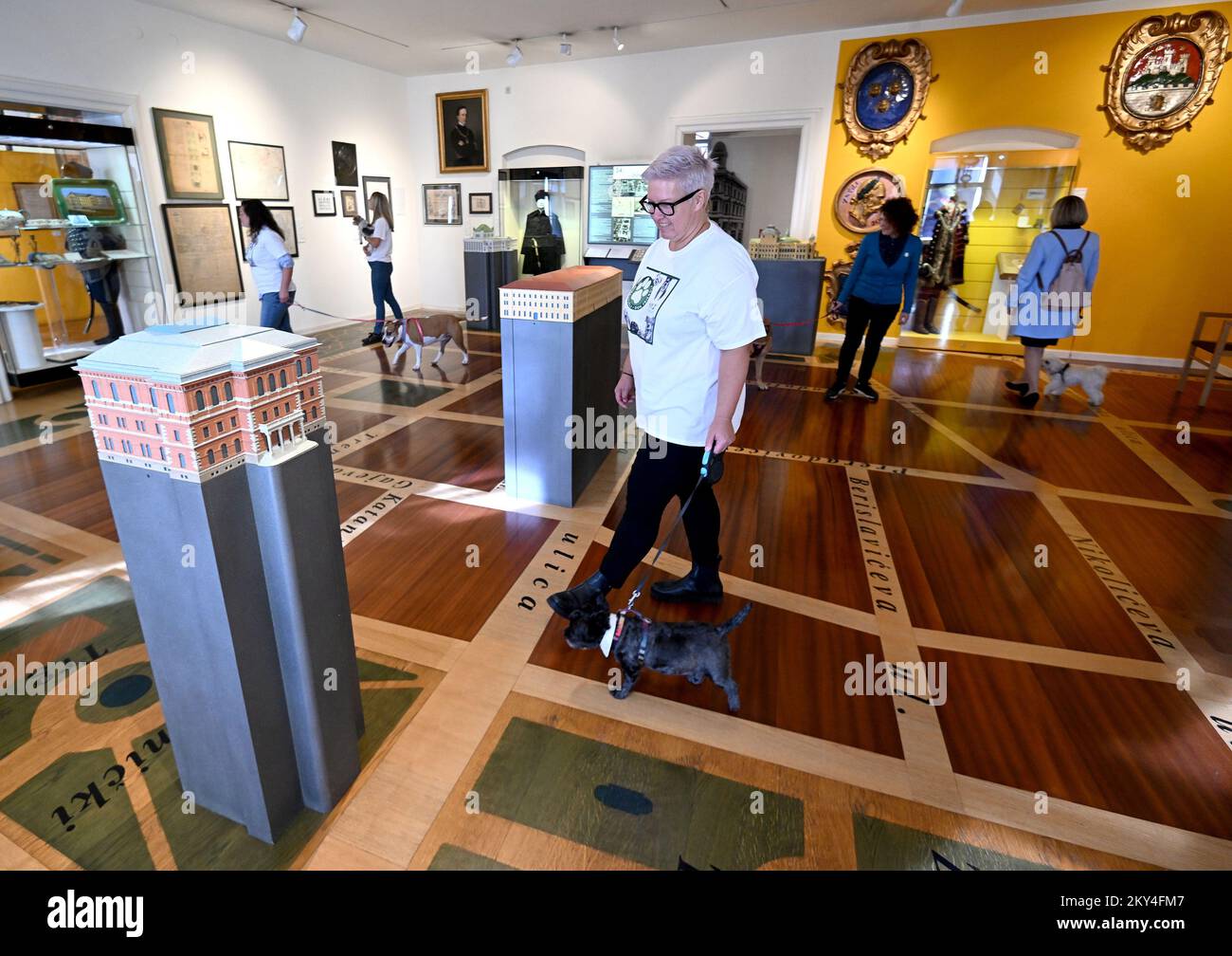 Owners with their pets visiting the Zagreb City Museum , in Zagreb ...