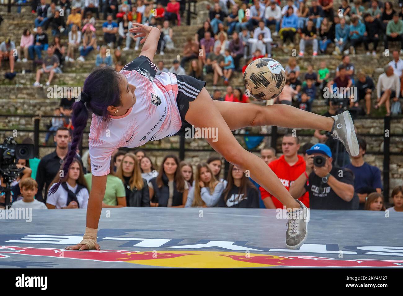 Caitlyn Schrepfer from the USA is the winner of the world finals of the ...