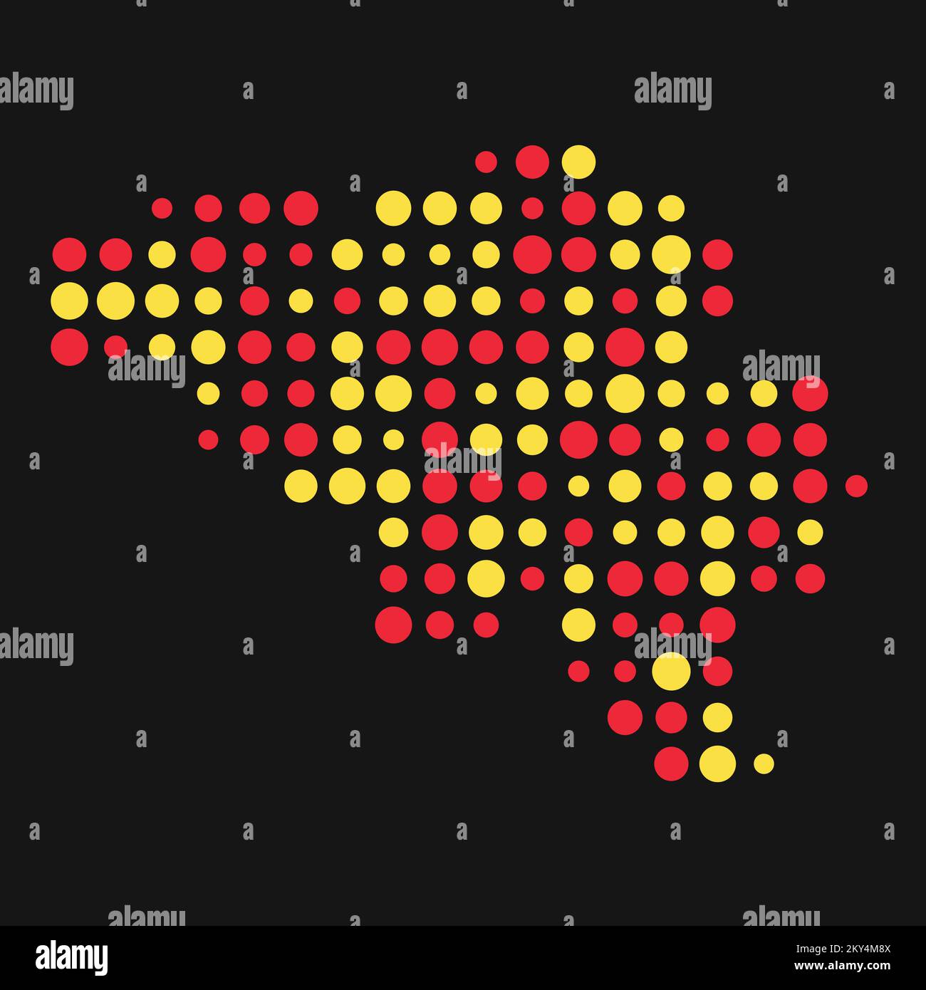 Belgium Silhouette Pixelated generative pattern illustration Stock ...