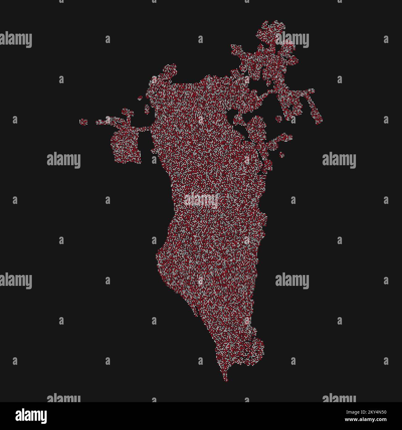 Bahrain Silhouette Pixelated generative pattern illustration Stock ...