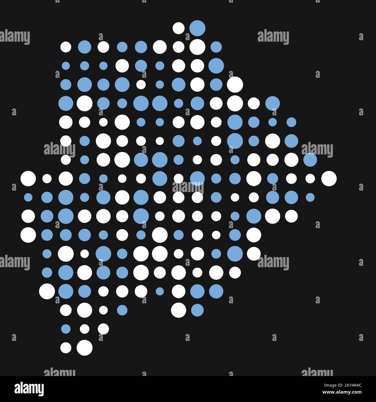 Botswana Silhouette Pixelated generative pattern illustration Stock ...