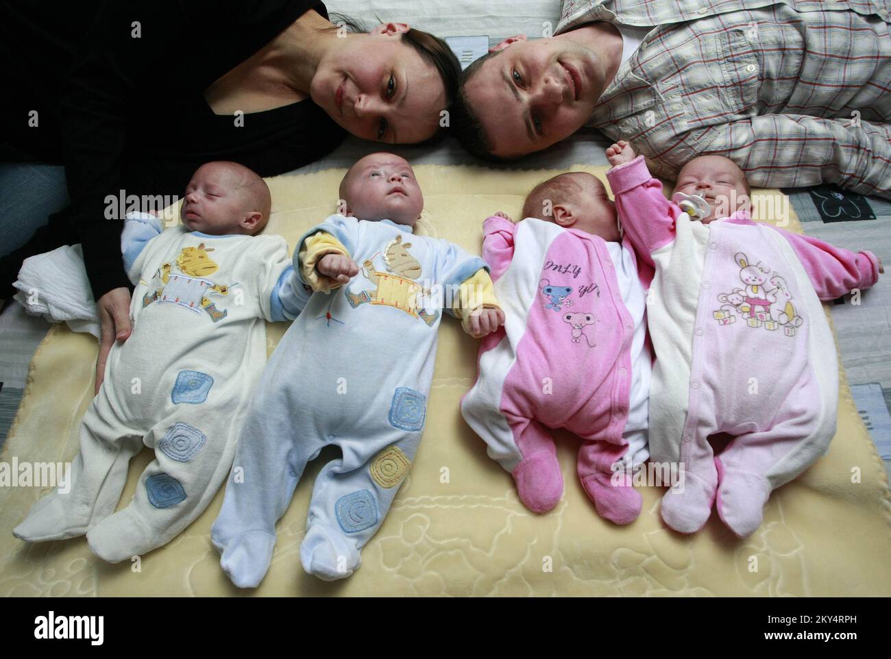 Quadruplets In The Womb