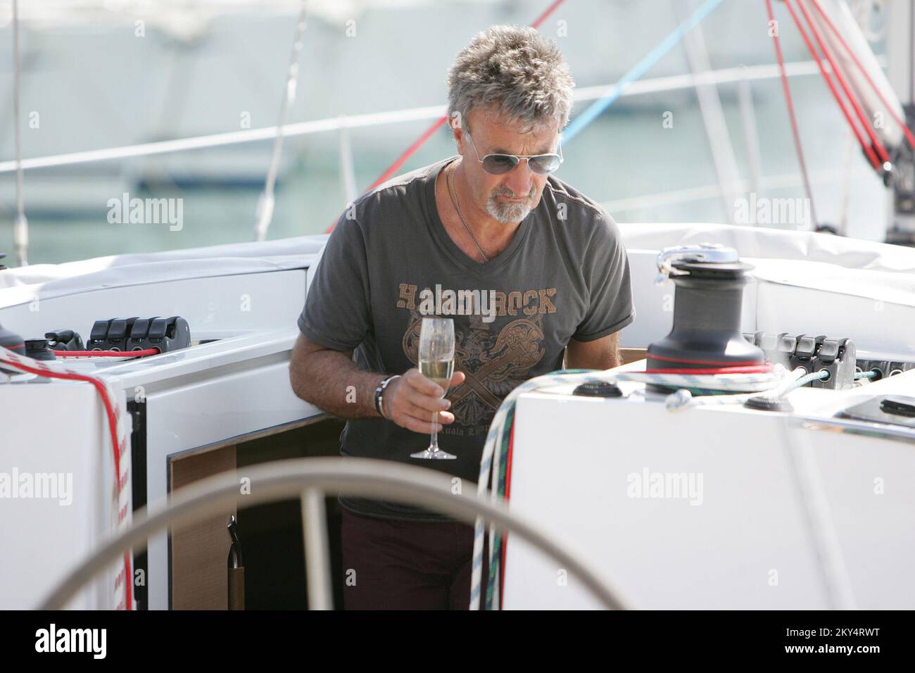 Former F1 team boss Eddie Jordan on his new boat the Elan 450 Stock ...