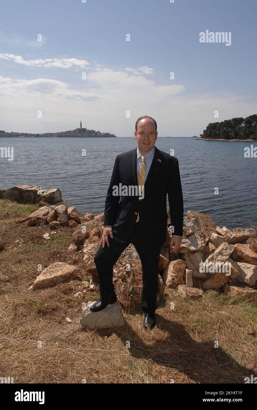Albert II, Prince of Monaco, at the invitation of President Stjepan ...