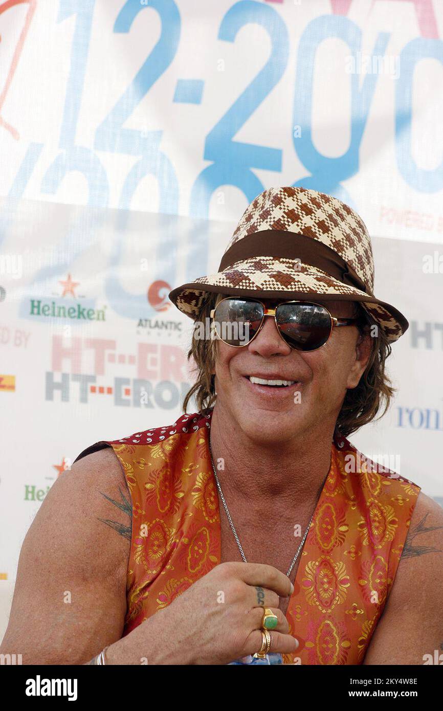 Mickey Rourke during a press conference at the Sarajevo Film Festival ...