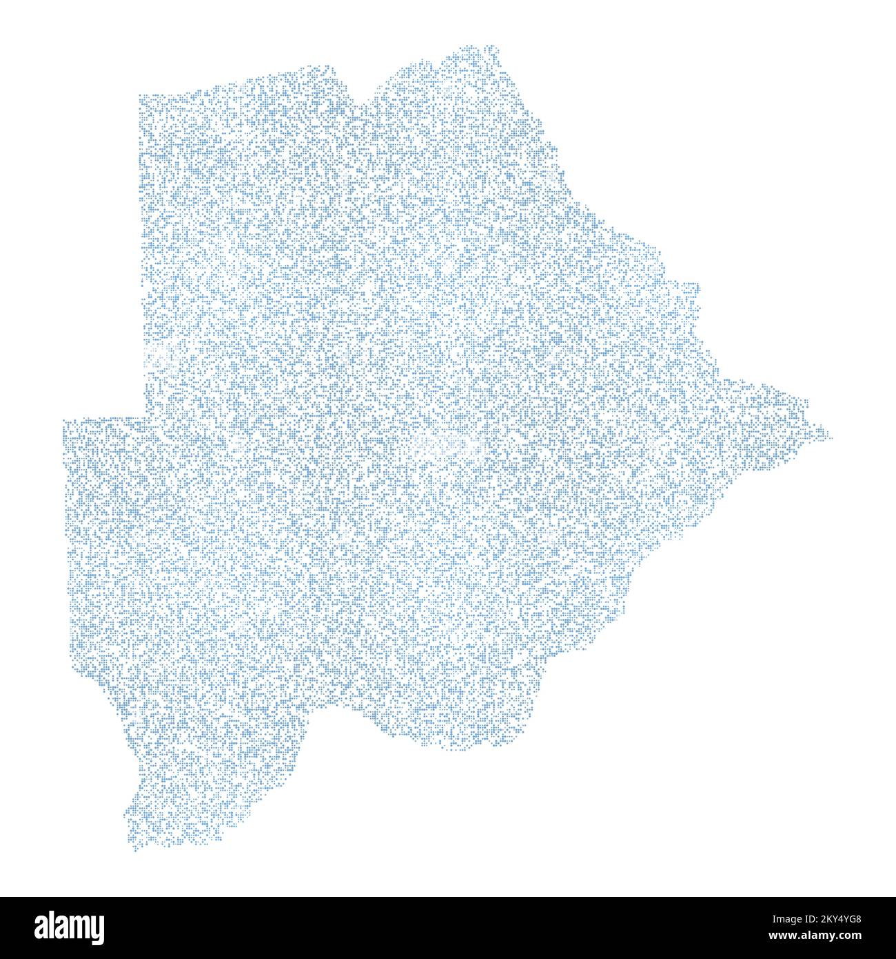 Botswana Silhouette Pixelated generative pattern illustration Stock ...