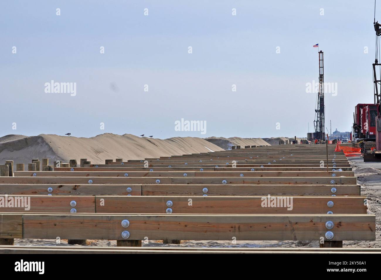 A New Boardwalk Begins to Emerge. New Jersey Hurricane Sandy ...