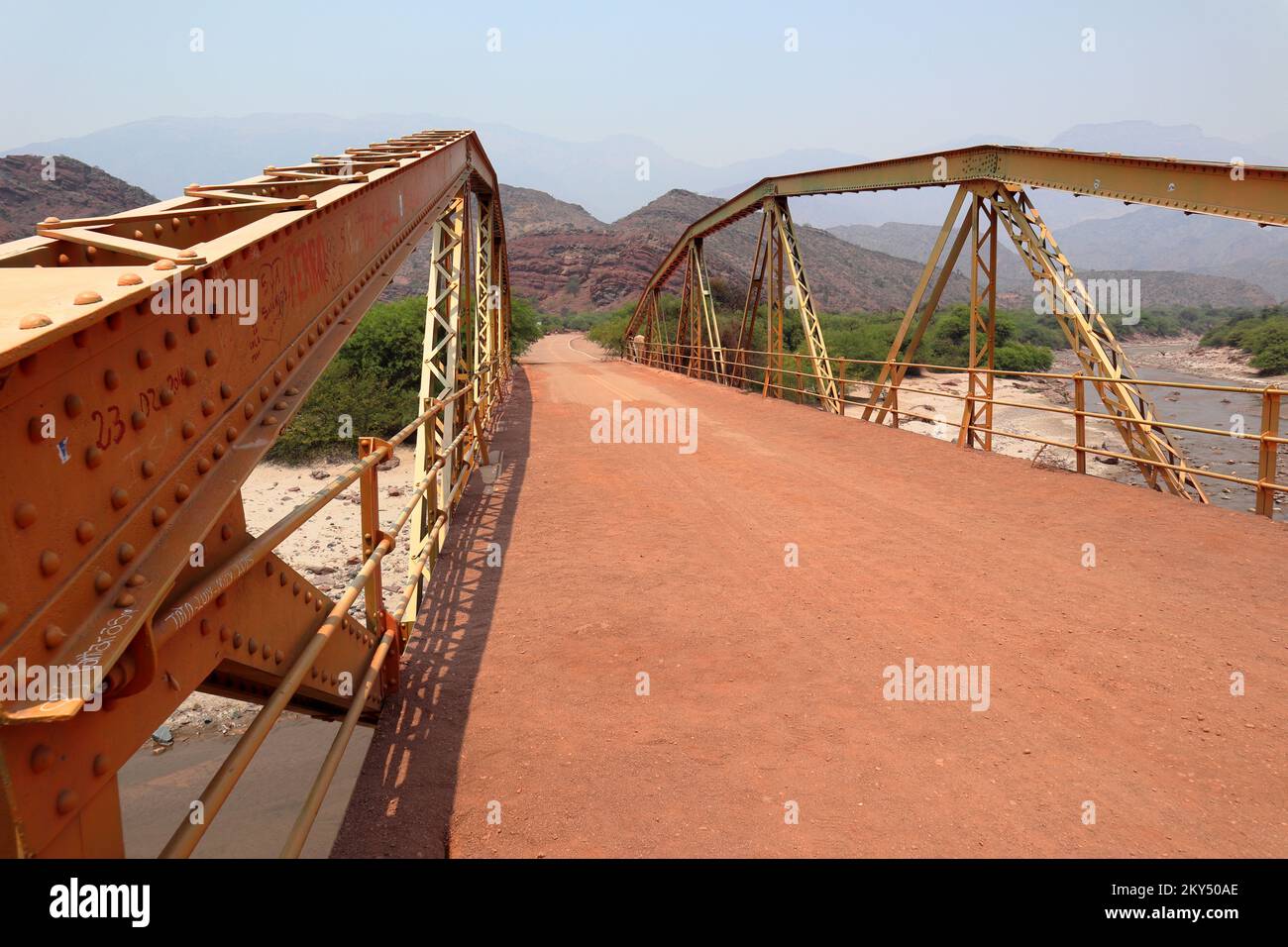 Bridge in Salta province, north west of Argentina. Road between Salta ...