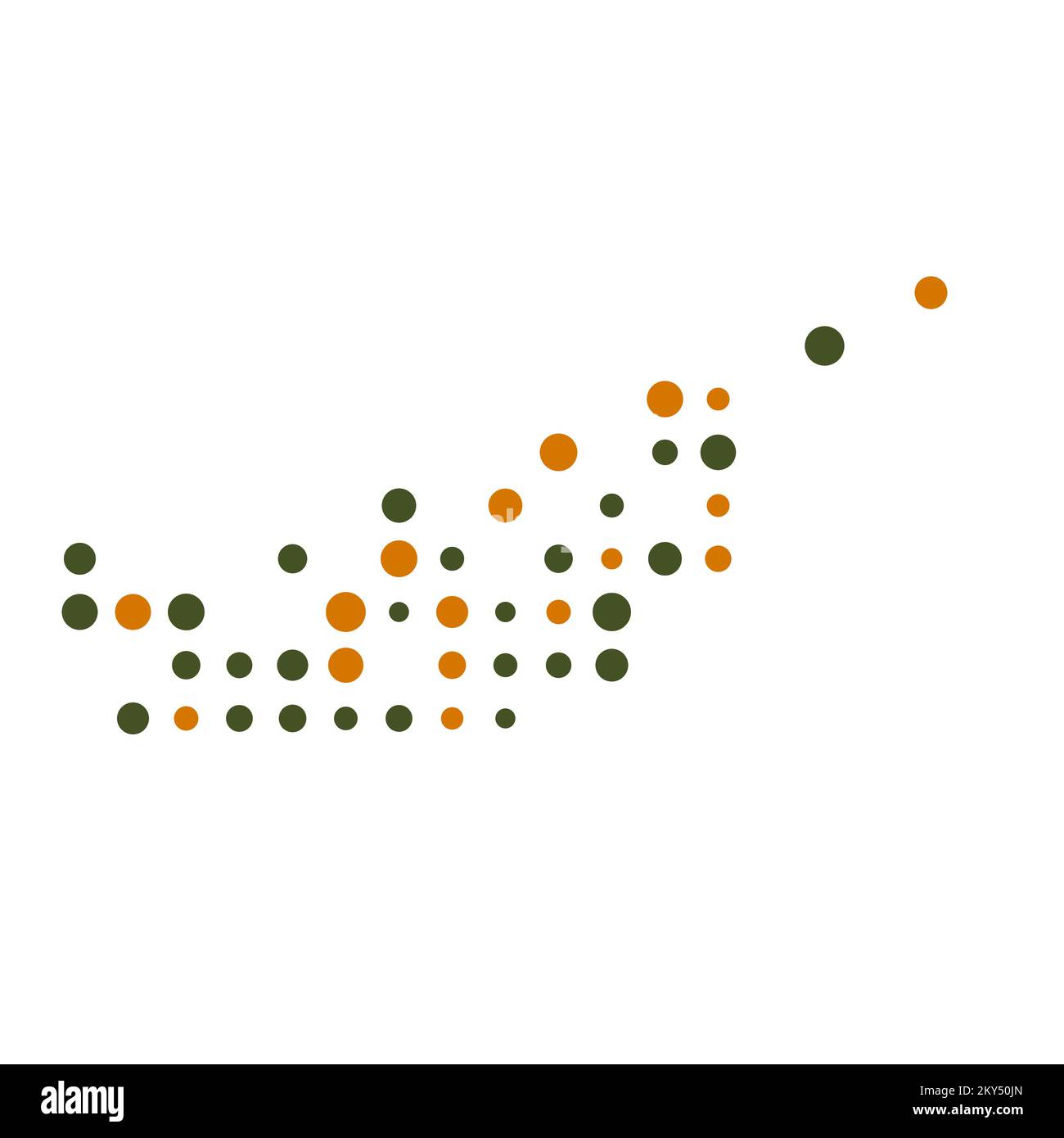 Cyprus Silhouette Pixelated generative pattern illustration Stock ...