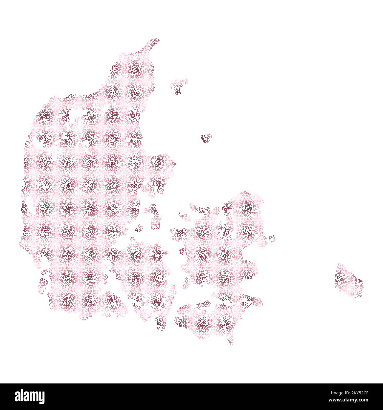 Denmark Silhouette Pixelated generative pattern illustration Stock ...