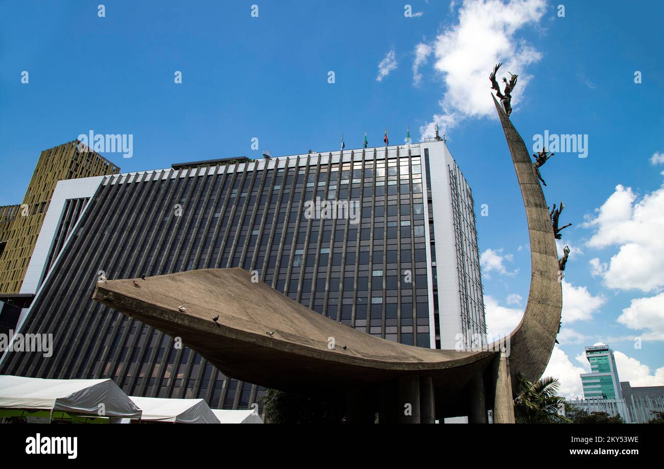 Medellin, Antioquia. Colombia - November 25, 2022. Monument to the ...
