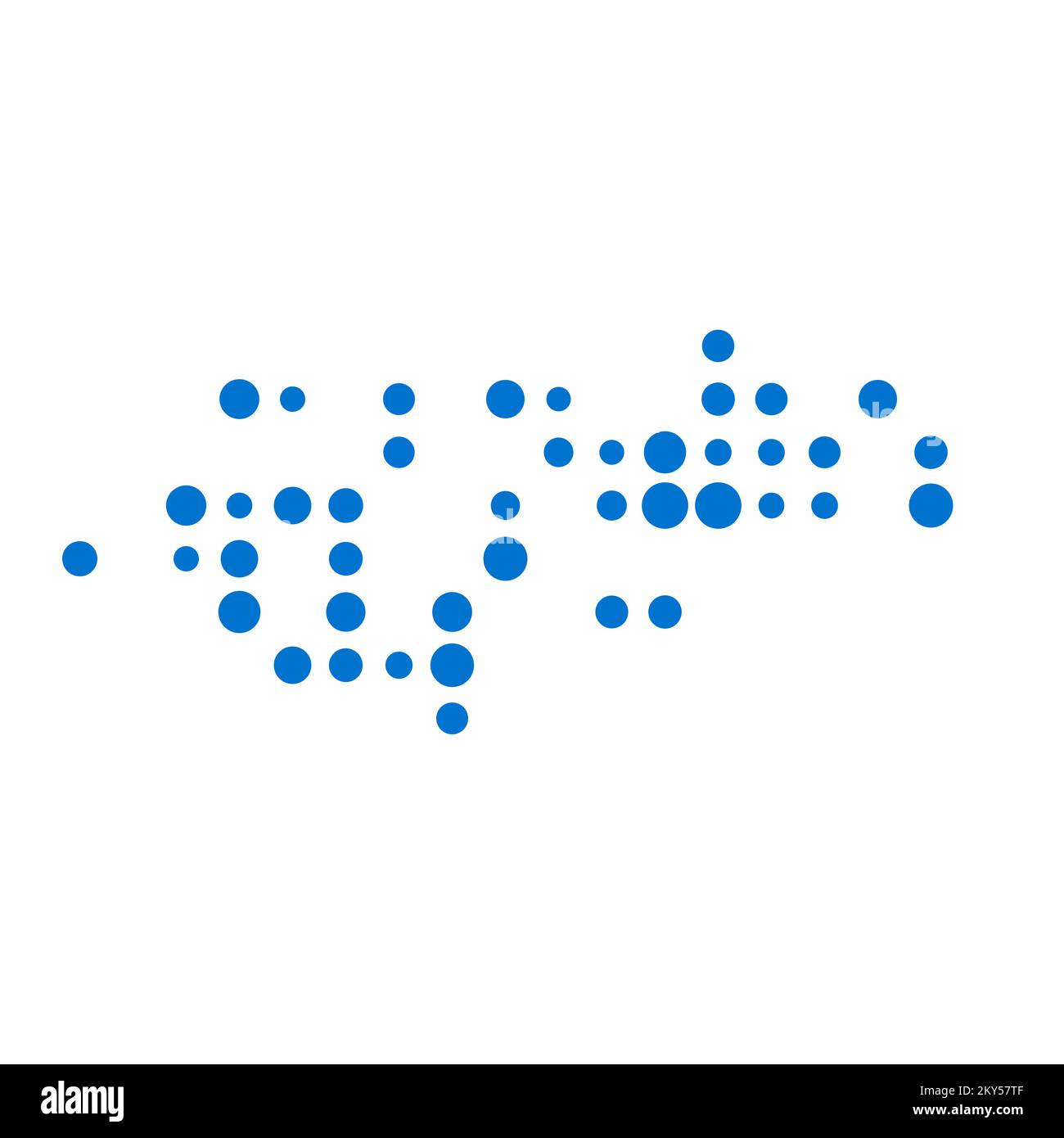 Honduras Silhouette Pixelated generative pattern illustration Stock ...