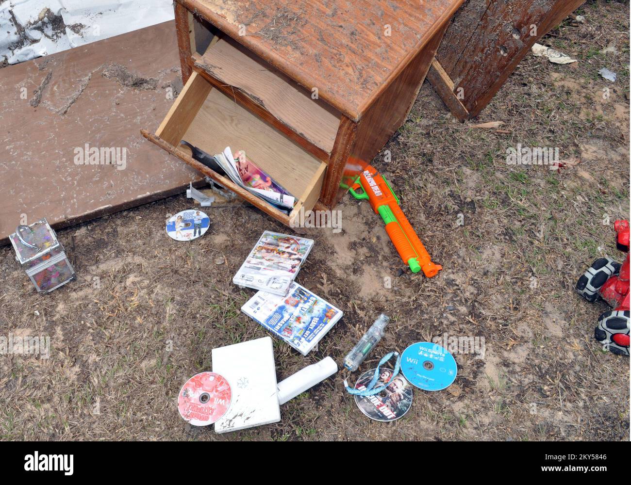 Childrens' Toys are Scattered Where Home was Destroyed. Mississippi ...