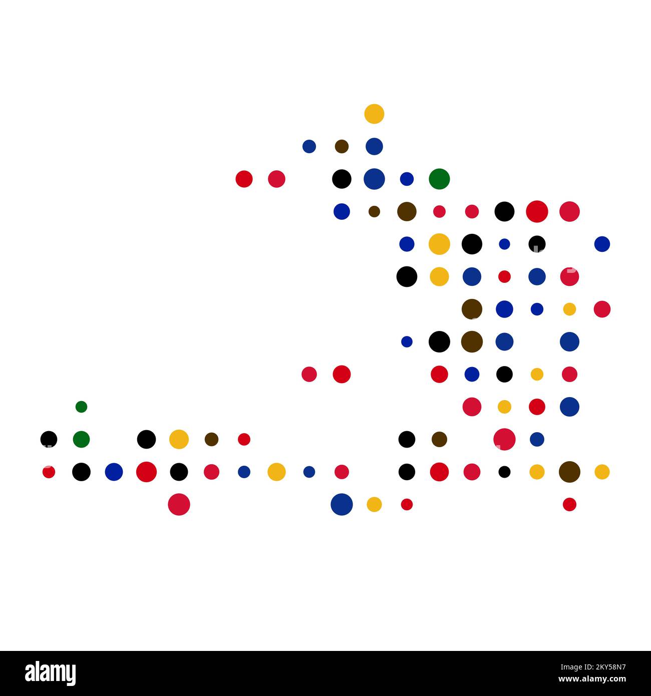 Haiti Silhouette Pixelated generative pattern illustration Stock Vector ...
