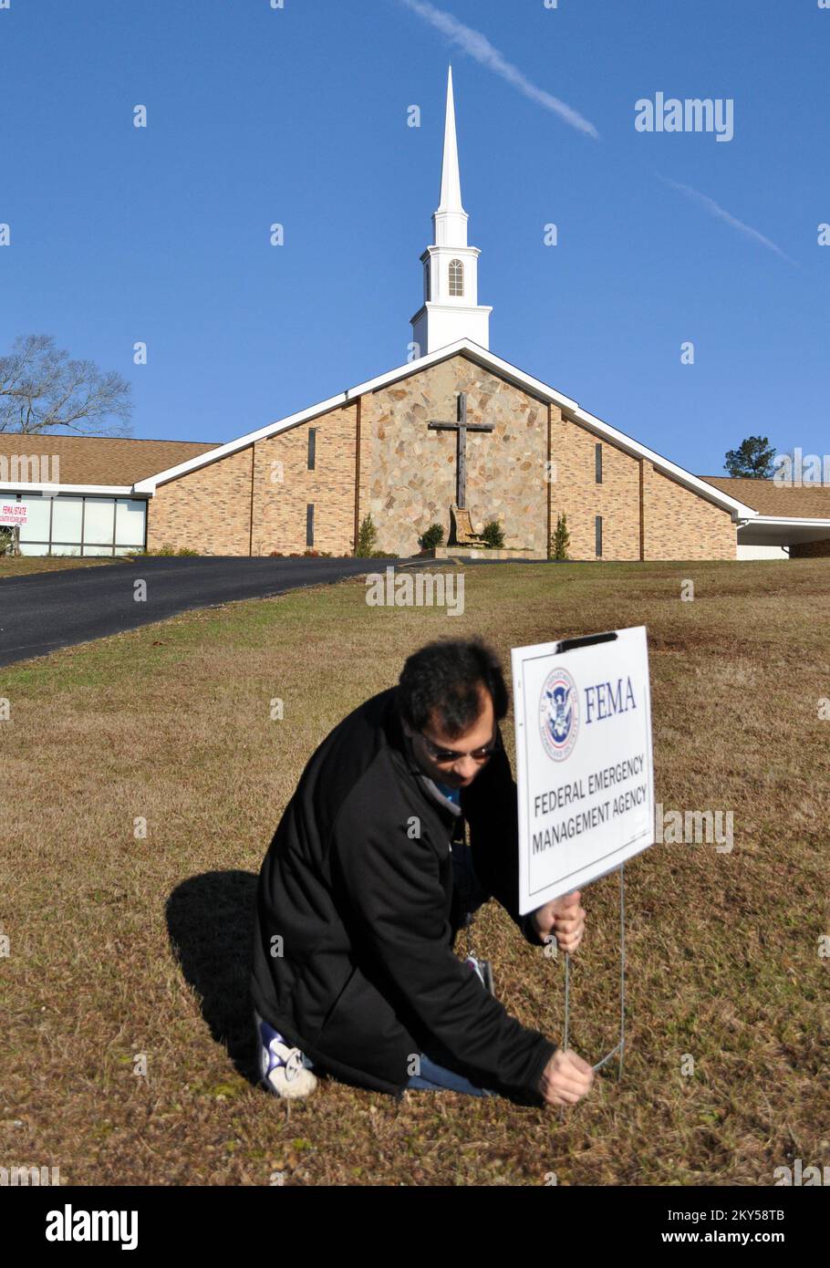 Disaster emergency center signs hi-res stock photography and images - Alamy