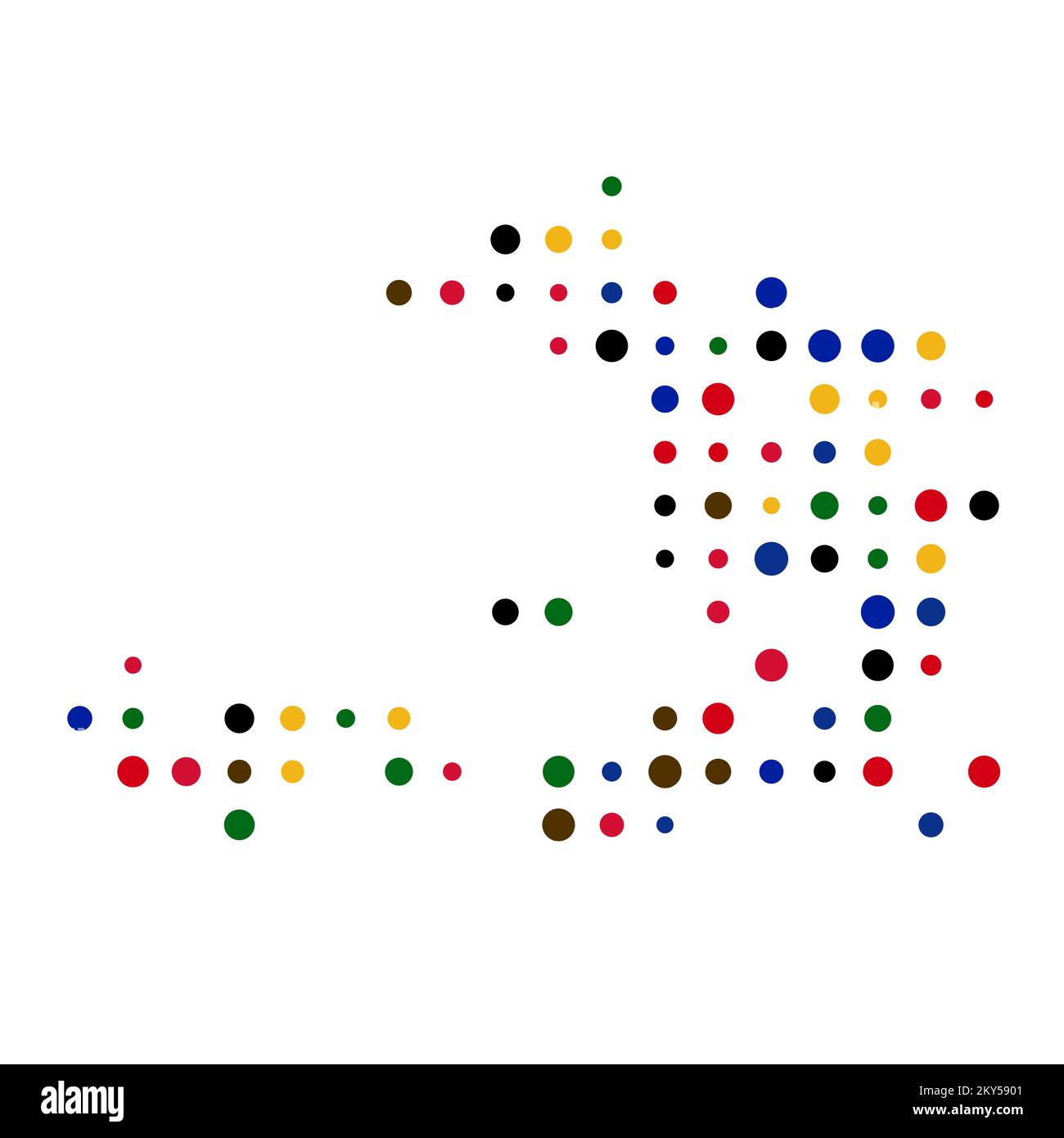 Haiti Silhouette Pixelated generative pattern illustration Stock Vector ...
